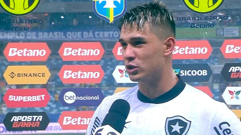Mateo Ponte comemora segundo gol pelo Botafogo e destaca vitória sobre o Cuiabá - Fogo na Rede